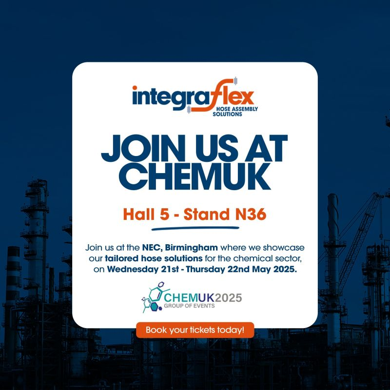 Integraflex Joins CHEMUK 2025 Exhibiting Hose & Coupling Solutions