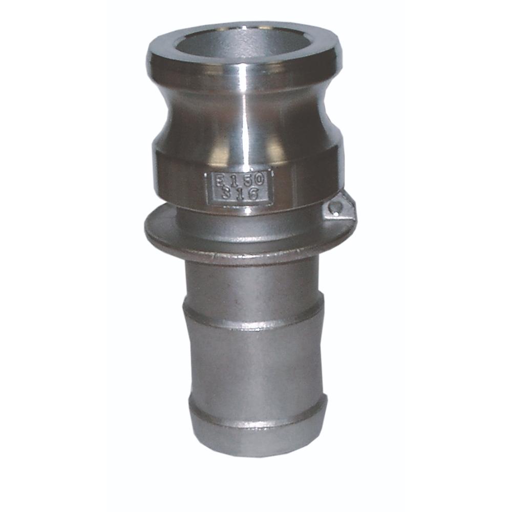 Stainless Steel Type E Camlock x Hosetail – Integraflex